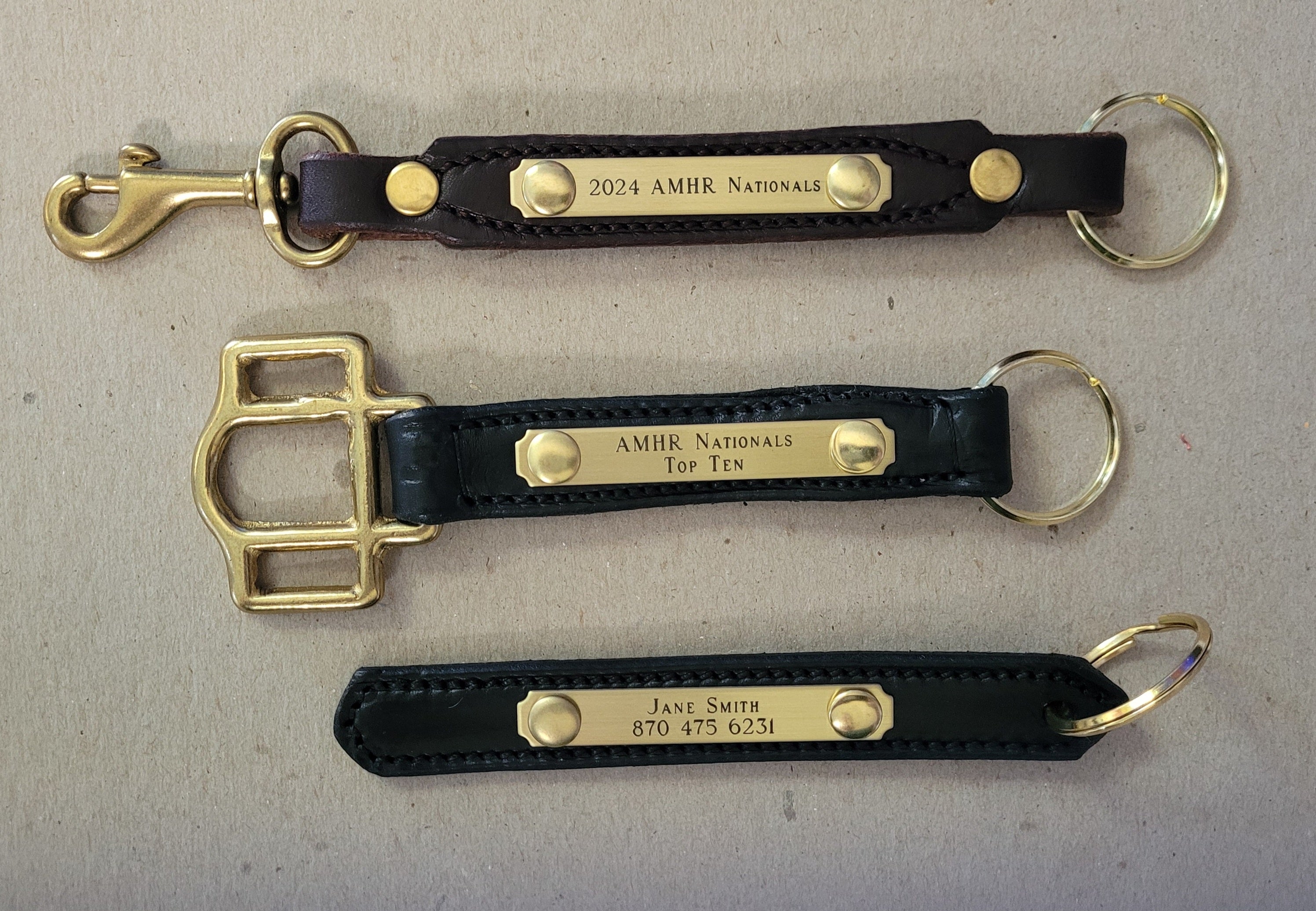Personalized Leather Key Fobs – Mountain Tack